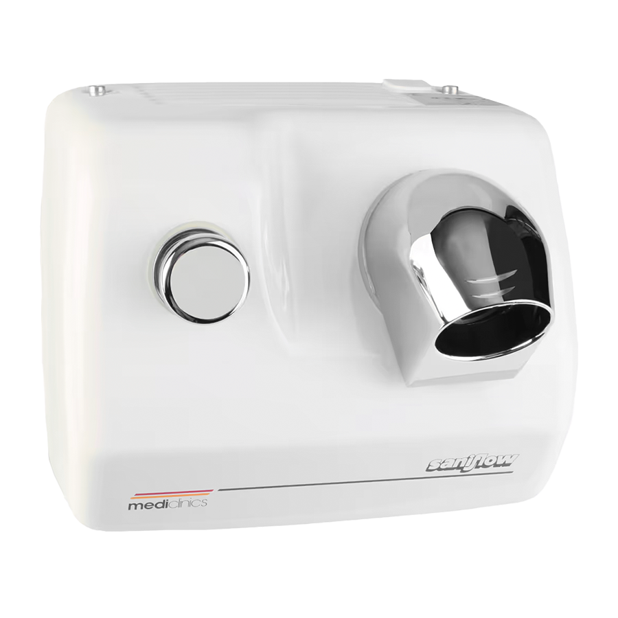 Manual hair dryer for shared use | Mediclinics